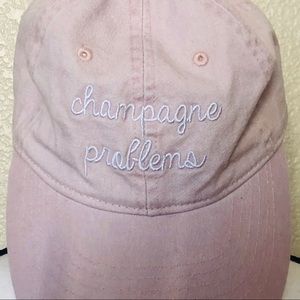 Express | Accessories | Champagne Problems Light Pink Denim Hat | Poshmark